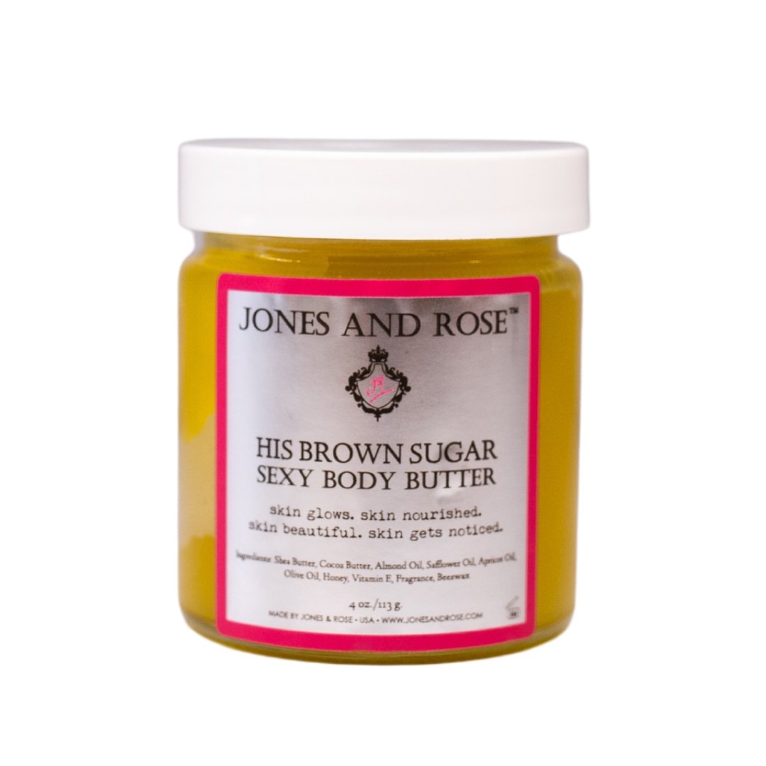 His Brown Sugar Sexy Body Butter | Jones & Rose | Natural Skincare